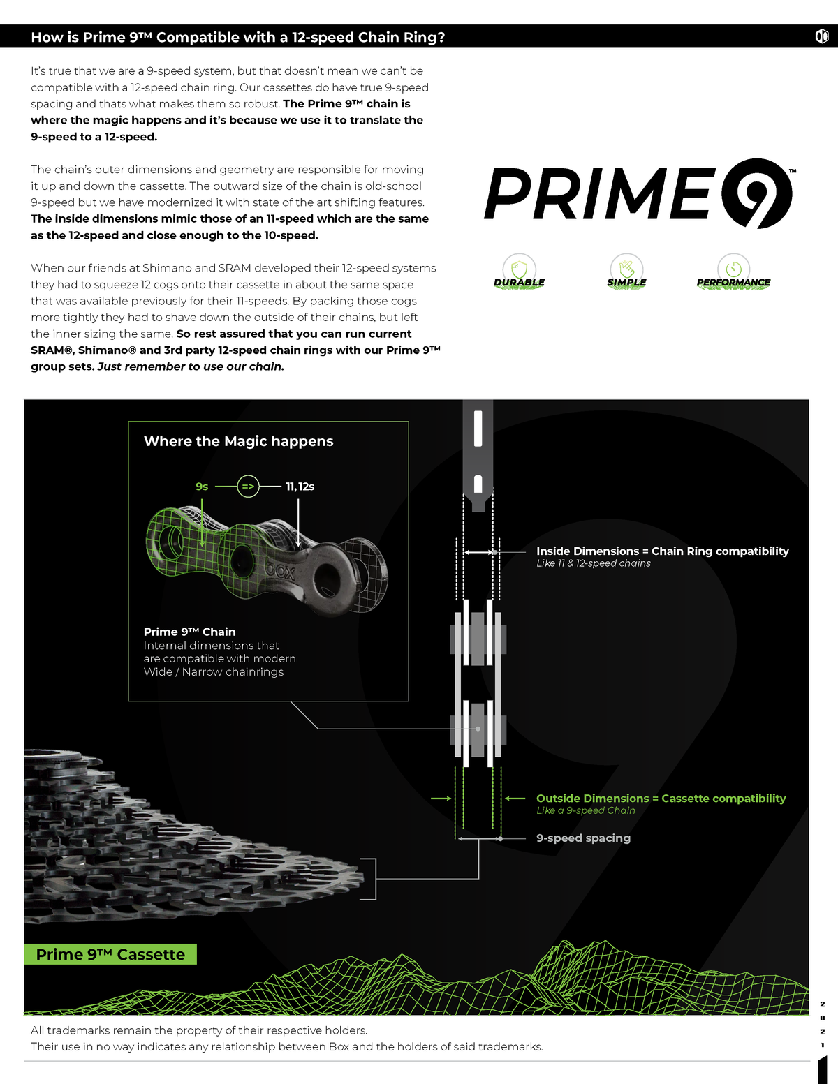 Box Three P9 Wide Multi Shift Groupset