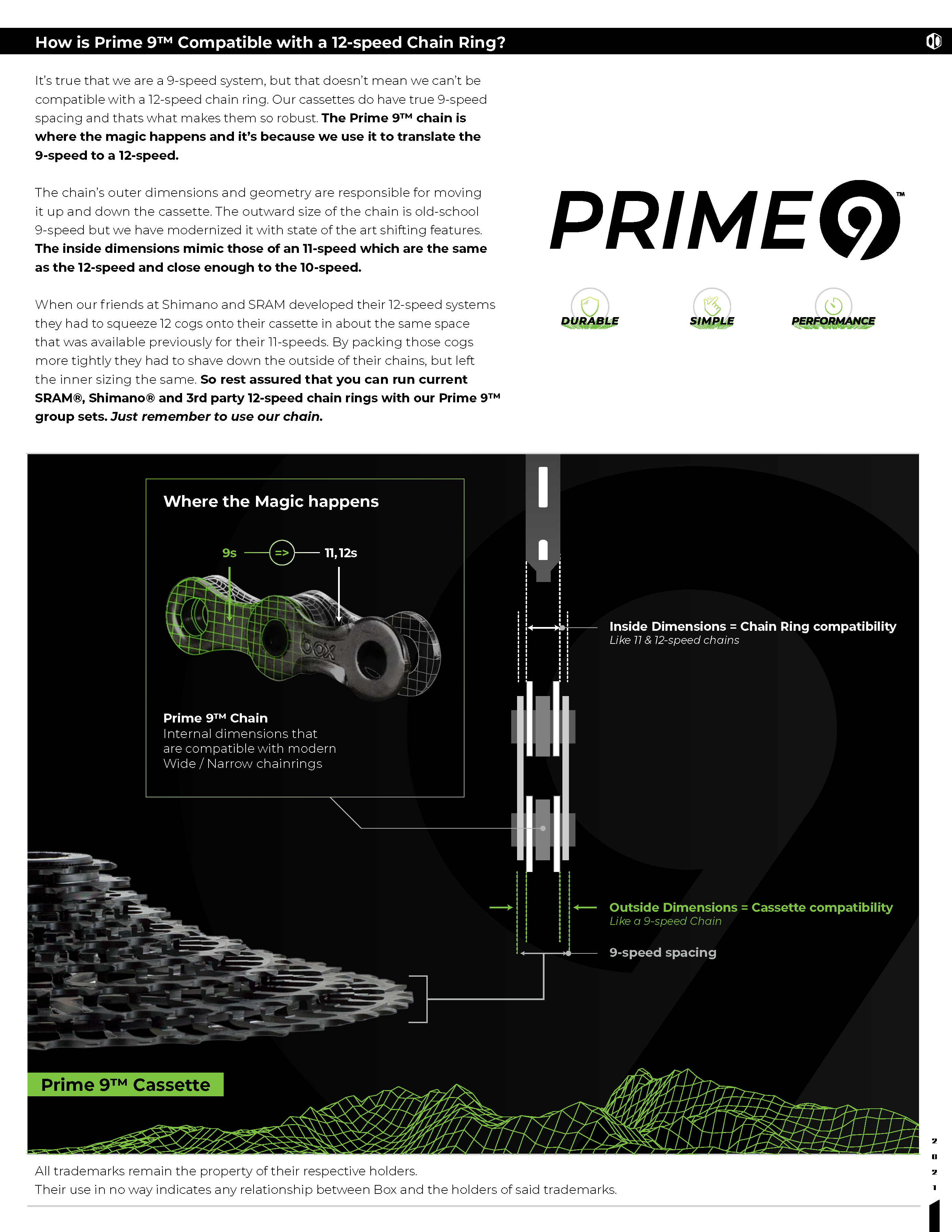 Box Three P9 Wide Multi Shift Groupset